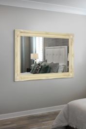 Large Cream Antique Style Ornate Ivory Design Wall Mirror 3Ft X 2Ft2 ...