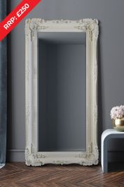 Faulty Carved Louis Ivory Large Wall Mirror 175 x 89 CM