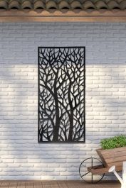 Amarelle Extra Large Metal Tree design Decorative Garden screen 120cm X ...