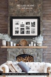 The Antiquitus - Ornate Swept Black Picture Frame 35" X 25" (90 x 64 ...