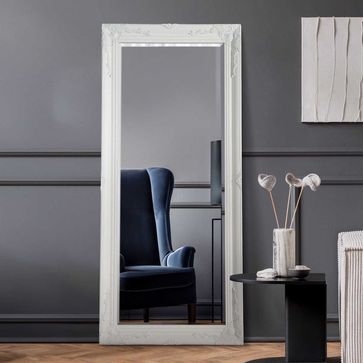 Buxton White Full Length Mirror 170 x 79 CM