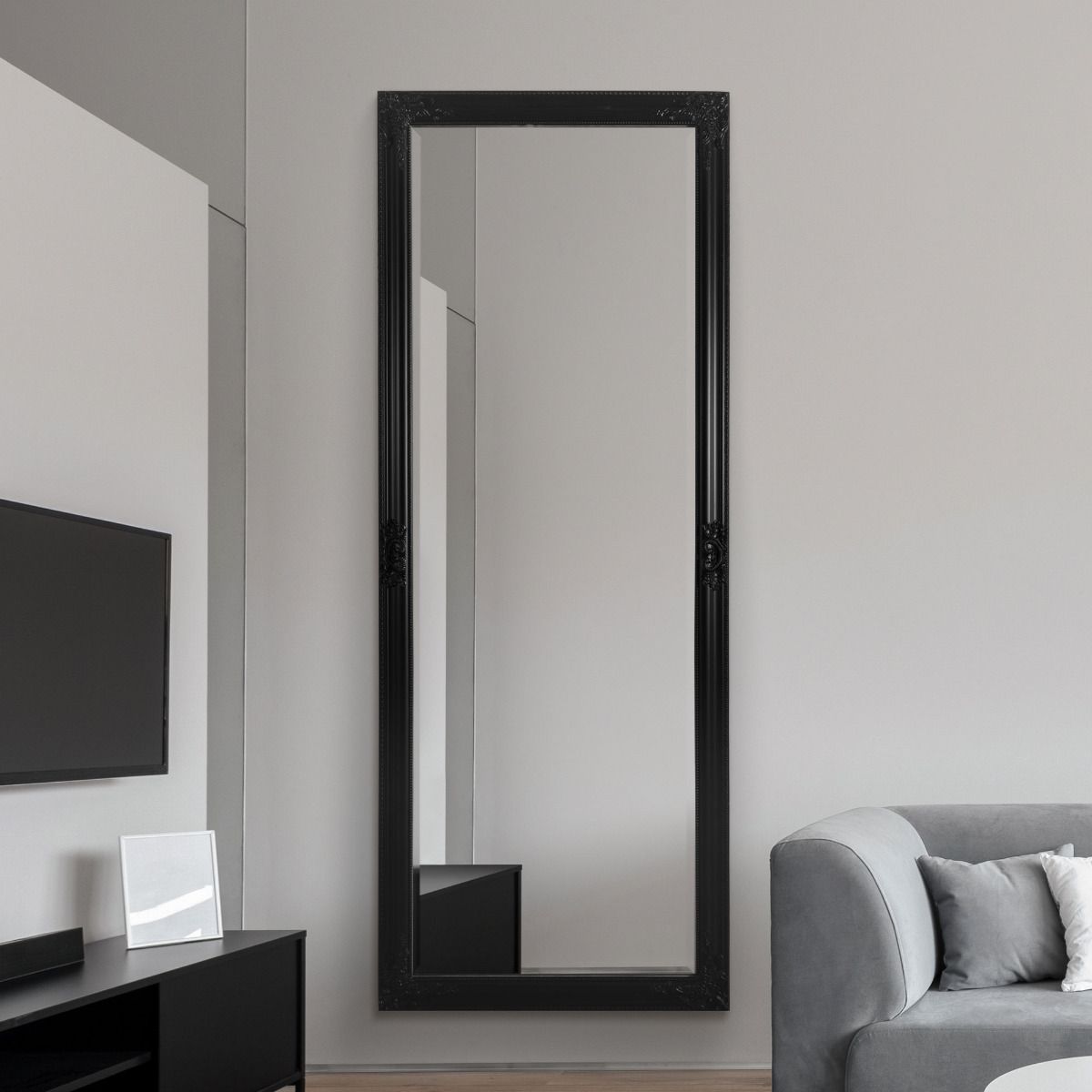 Caspian Black Full Length Mirror 180 x 70 CM