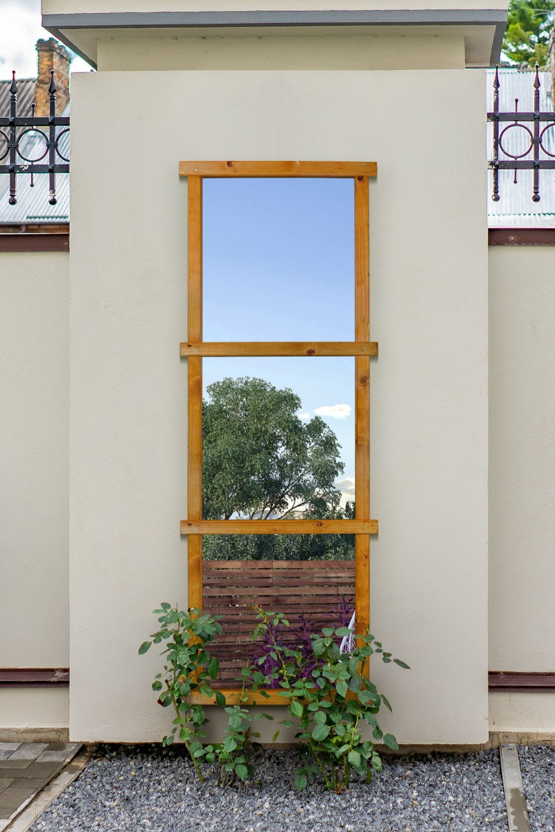 The Trellis Garden Mirror - Large Wooden Wall Fence or Leaner Mirror 71 ...